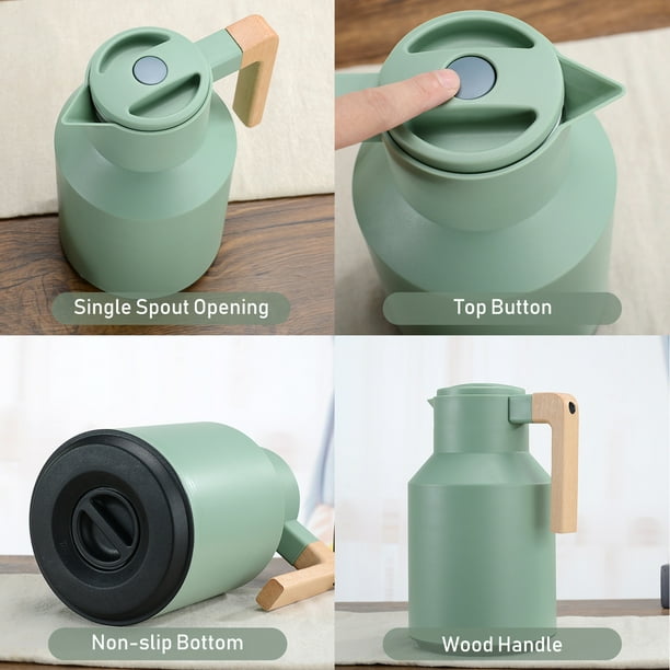 Insulation pot,Thermal Carafe Tea Carafe Cold Kettle Tea Carafe Wood ...