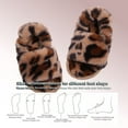 Ginisom Furry Open Toe Slides Fuzzy Slippers Elastic Band Girls ...