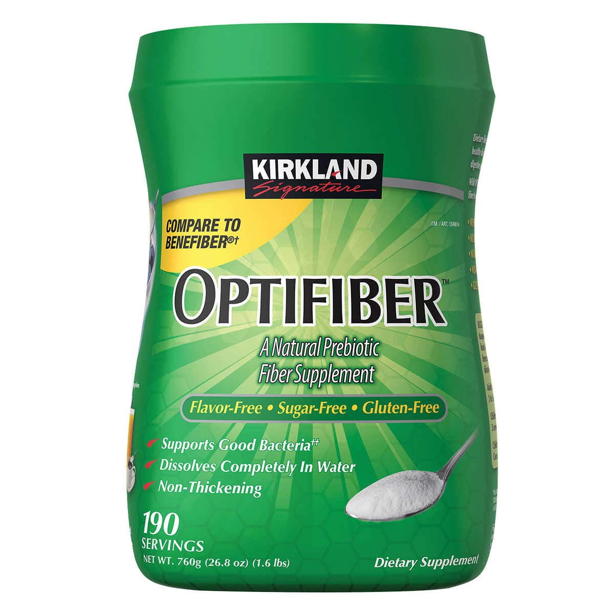 Suplemento de fibra Kirkland Signature OPTIFIBER 750 ml 190 porciones ...
