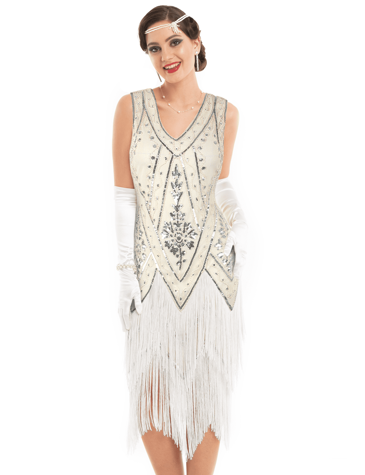 PrettyGuide Women's 1920s Flapper Dress Vintage Swing Fringed Gatsby ...