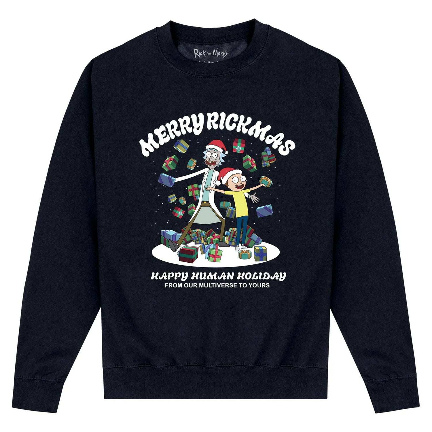 Click here for Rick And Morty Adult Christmas Sweatshirt L prices