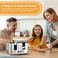 Mecity 4 Slice Toaster, Stainless Steel 4 Slot Toaster With Countdown ...