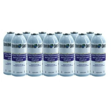 Envirosafe R134a, R134, R-134a Replacement Refrigerant with (Dye), Case ...
