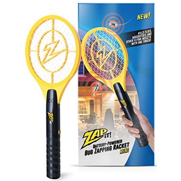(2 Pack) Handheld Electric Bug Zapper Battery Powered Racket Assorted ...