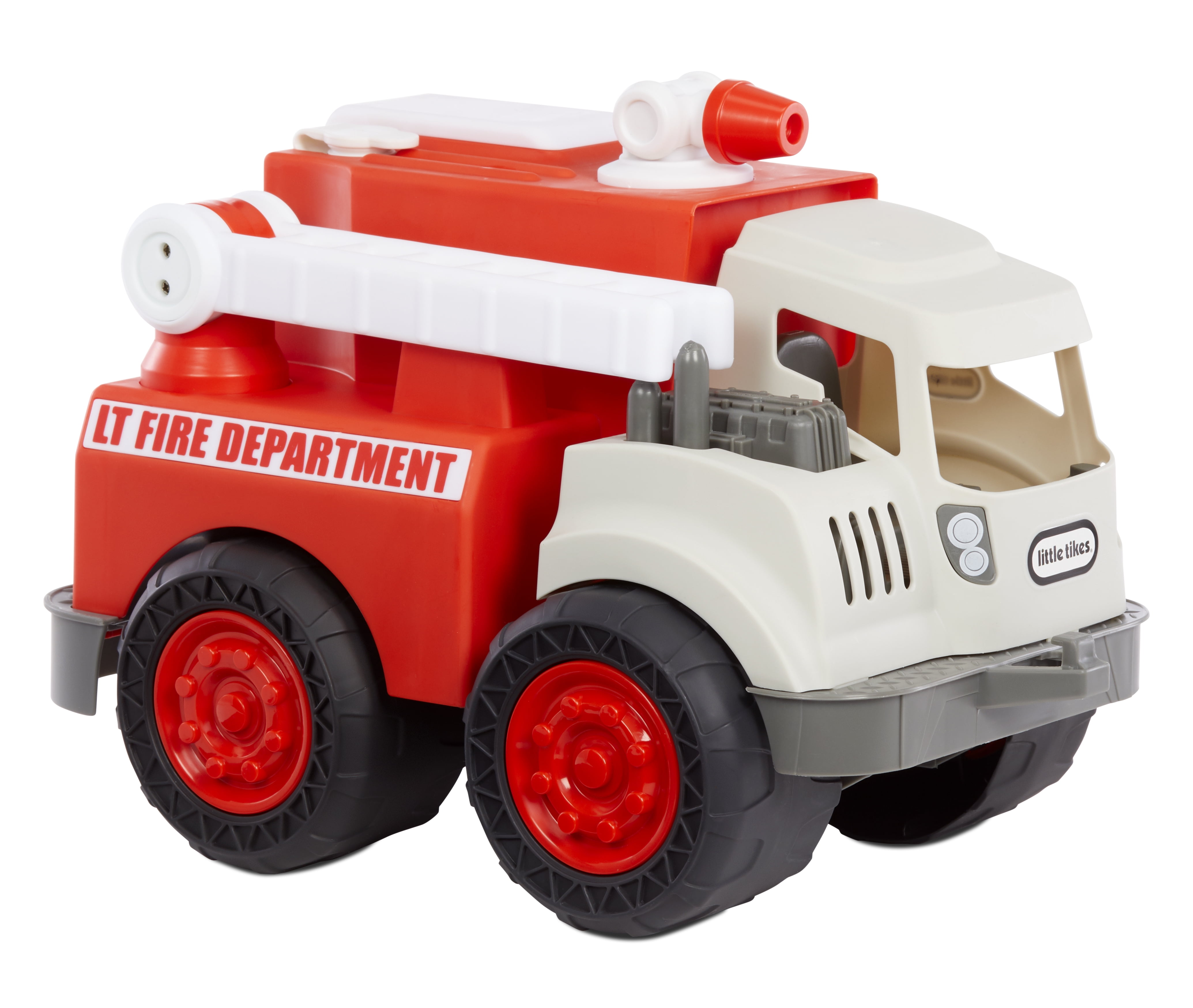 Buy Little Tikes Dirt Diggers Fire Rescue Truck, Toy Play Vehicle with ...
