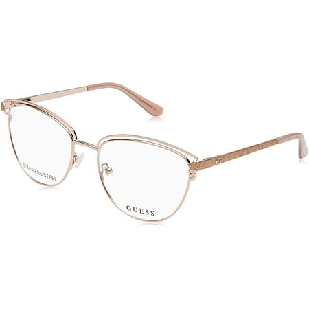 Guess GU2685 Eyeglass Frames - Shiny Rose Gold Frame, Shiny Rose Gold ...
