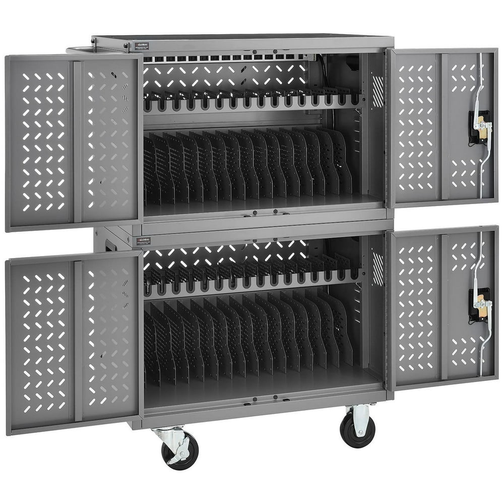 Chromebooks Laptops and iPad Tablets Charging Cart, 32-Device Capacity ...