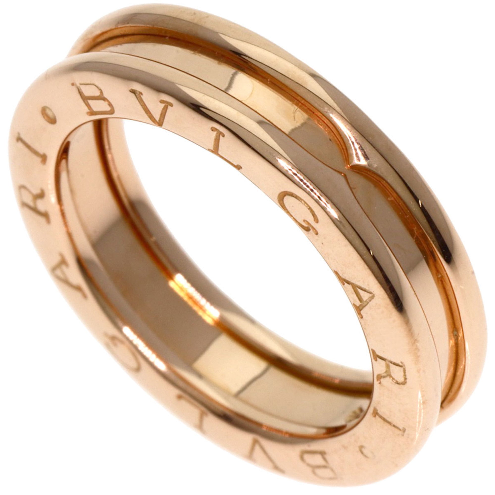 Pre-Owned BVLGARI B-zero1 B-zero One Band XS #48 Ring, K18 Pink Gold ...