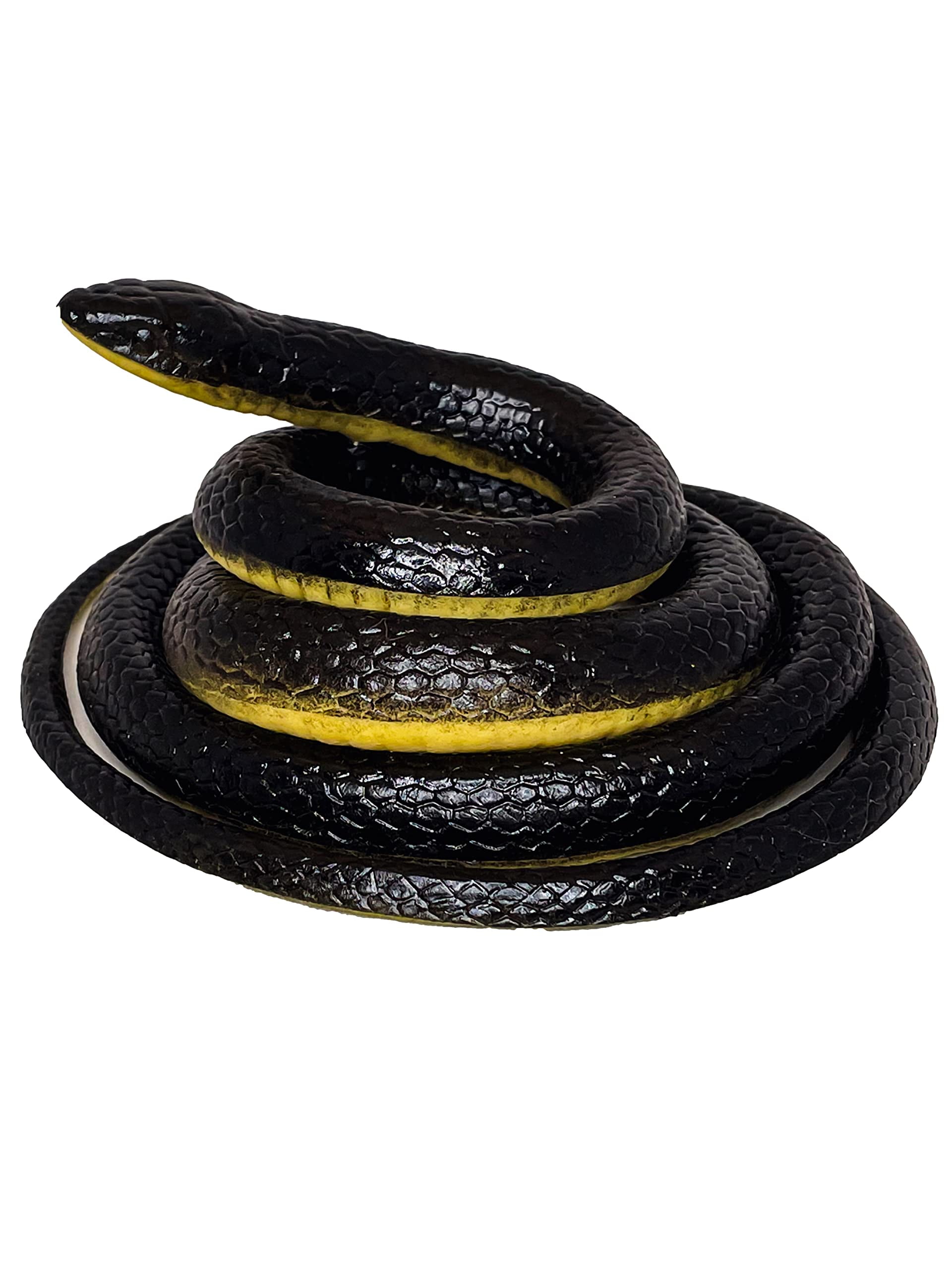 51" Realistic Soft Rubber Snake Toys, Garden Props to Scare Birds ...