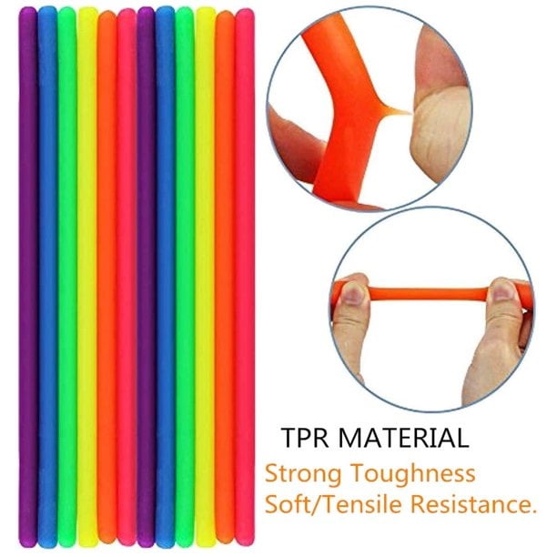 Buy Stretchy String Noodles Fidget Toys, 7 Pack Monkey Noodles Fidget ...