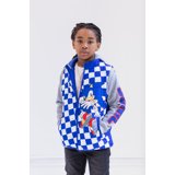 SEGA Sonic The Hedgehog Winter Coat: Big Boys Zip Up Vest 2fer Jacket ...