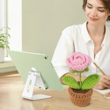 Purple Puff Flower Potted - Mini Yarn Pot - Walmart.com