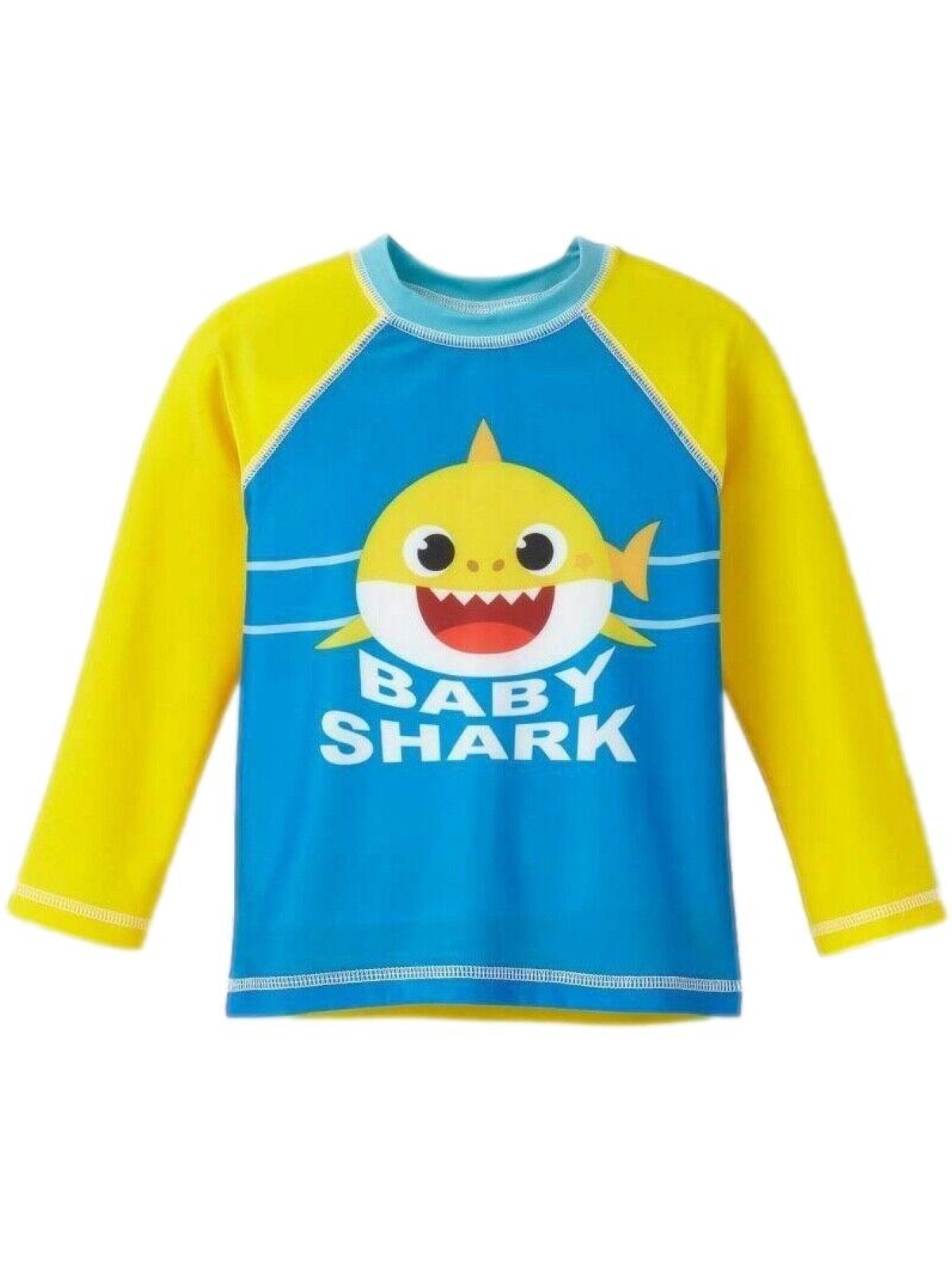 Baby Shark Toddler Boys' Long Sleeve Rash Guard, Blue (2T) - Walmart.com