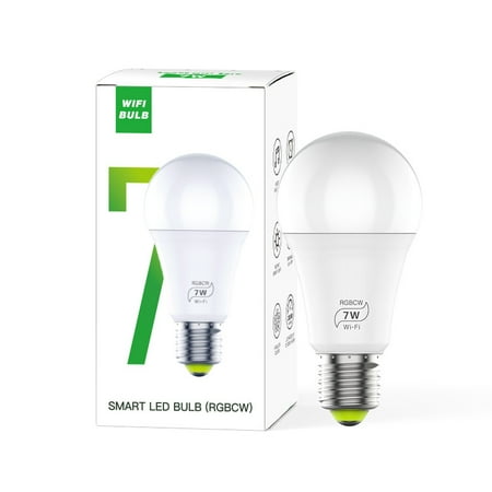 LED light bulb color change Dimmable E27 Edison RGBW Remote Included ...