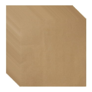 Efavormart 50 Pack | 12" Natural Brown Pre-Cut Square Wax Paper Food ...