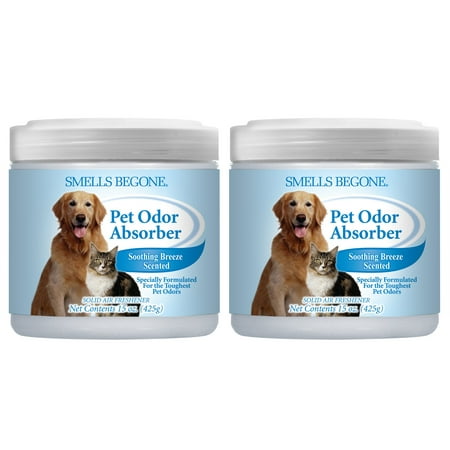 Smells Begone Air Freshener Pet Odor Absorber Gel - Made with Essential ...