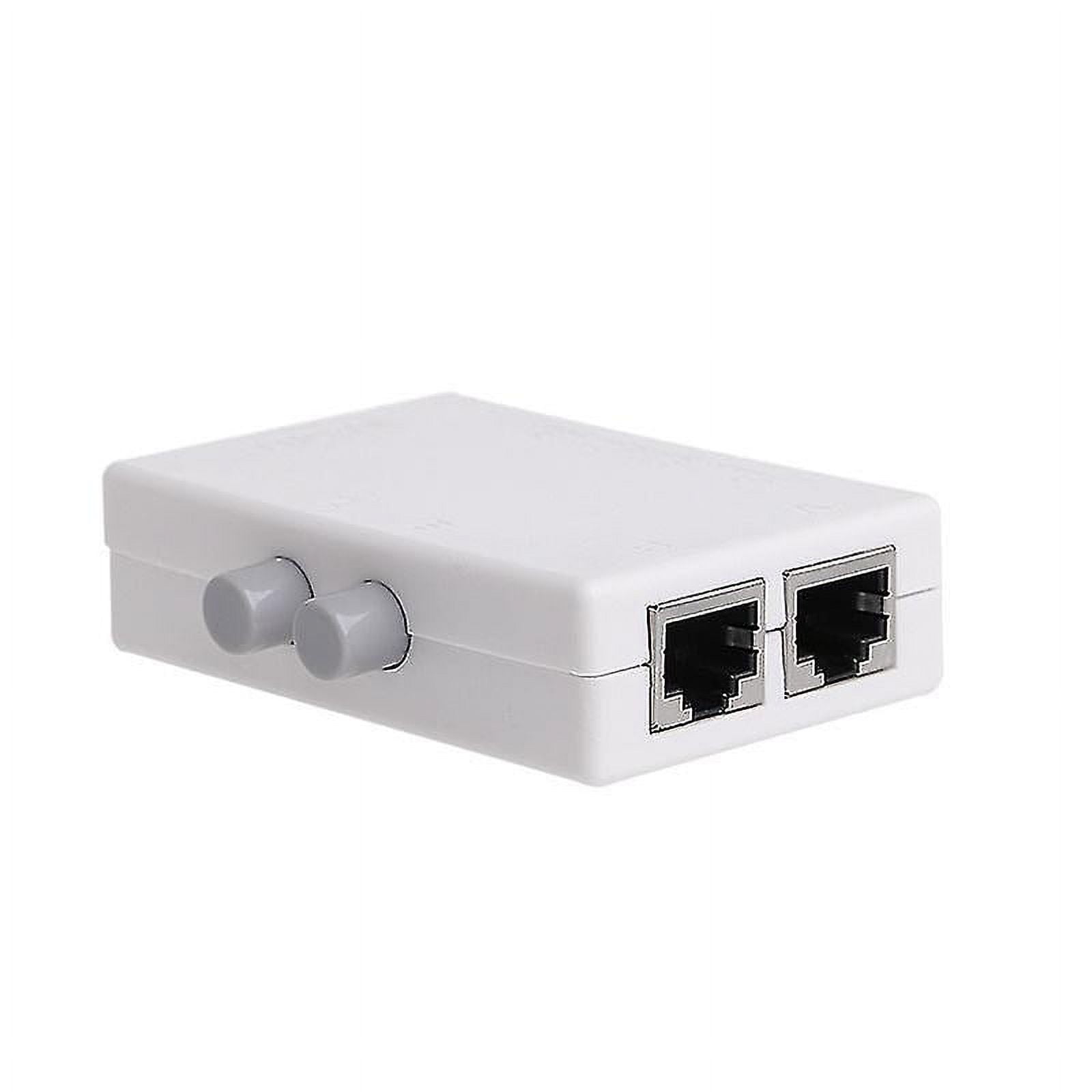Mini 2 Port Ab Manual Network Sharing Switch Box 2in1/1in2 Rj45 Network ...