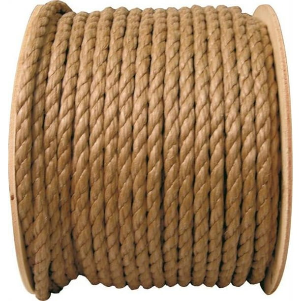 Wellington 14195 Twisted Spliceable Unmanila Rope, 1/2 in Dia x 300 ft ...