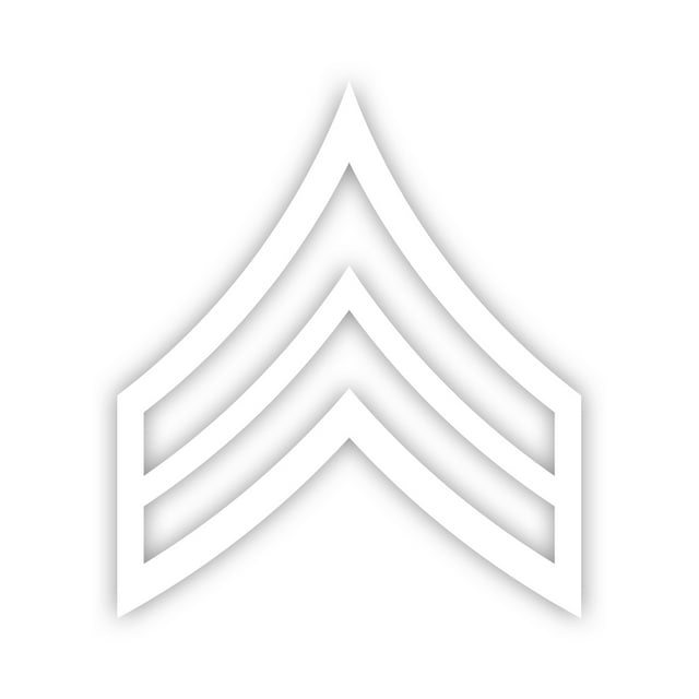 E-4 Corporal Rank Sticker Decal Die Cut - Self Adhesive Vinyl - Weatherproof - Made in USA ...