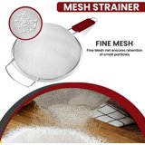 "Kafoor 9"" Handheld Fine Mesh Stainless Steel Rice Filter Strainer ...