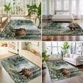 Green Forest Bear 5'x7' Rug for Living Room Sofa and Coffee Table ...