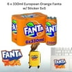 European Fanta Orange Soda 6-Pack, 330 ml - Walmart.com