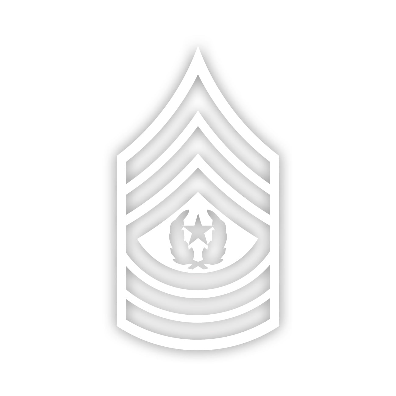 E 9 Command Sergeant Marjor Rank Sticker Decal Die Cut Self Adhesive