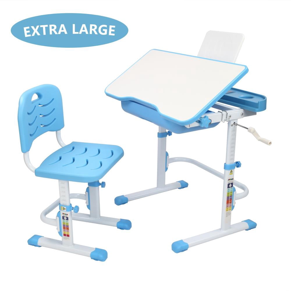 Ktaxon 31.5" Desktop Larger Tiltable Students' Study Desk and Chair Set ...