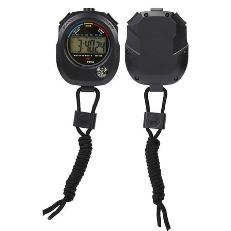 Qiilu 2 PCS Multifunctional Handheld Digital LCD Stopwatch Timer for ...