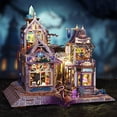300PCS Magic Castle Wooden Miniature House Kit, DIY Fantasy 3D Puzzle ...