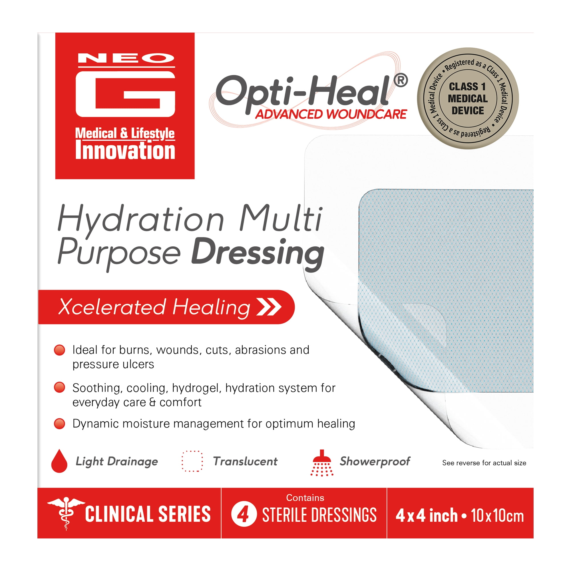Neo G Opti-Heal Hydration multi-purpose Dressing, 4CT - Walmart.com