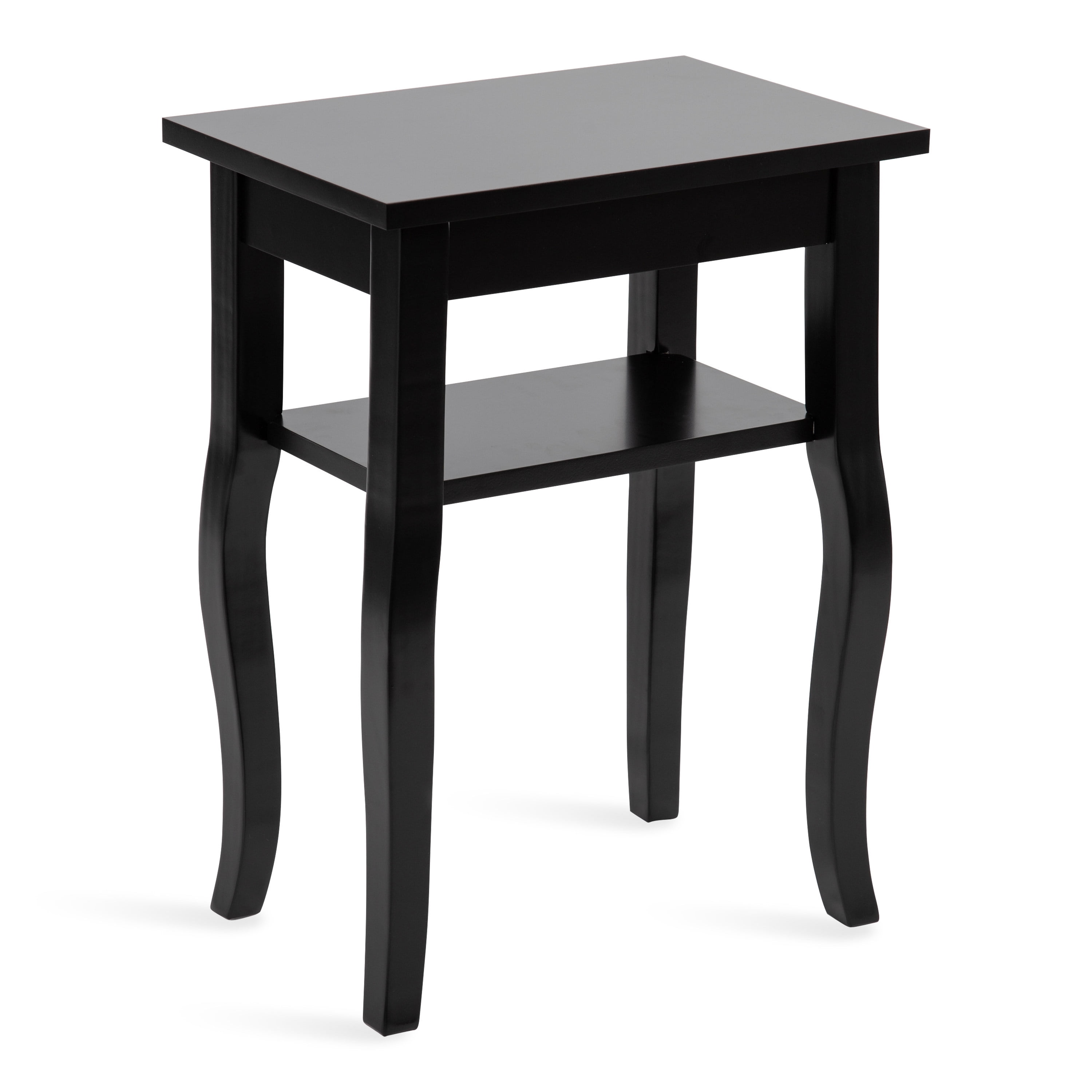 Kate and Laurel Lillian Modern Narrow Side Table, 18 x 12 x 24, Black ...