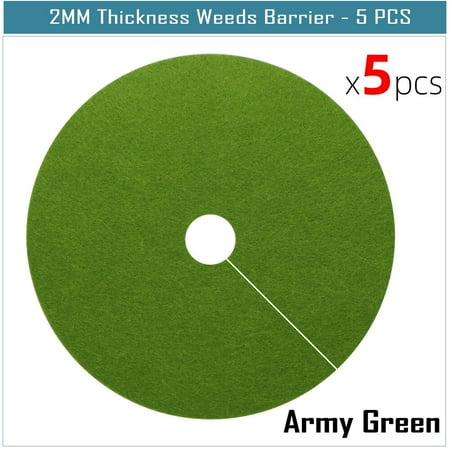 5 pièces multicolore jardin rond mauvaises herbes barrière tapis 2 MM ...