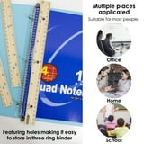 BAZIC Wooden Ruler 12" (30cm), Singel Metal Edge, (3/Pack), 1-Pack ...