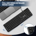 Wired Computer Keyboard and Mouse Combos for Windows, Plug and Play ...