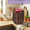 Natural Handwoven Willow Hanging Basket – Rustic Wall or Door Decor and ...