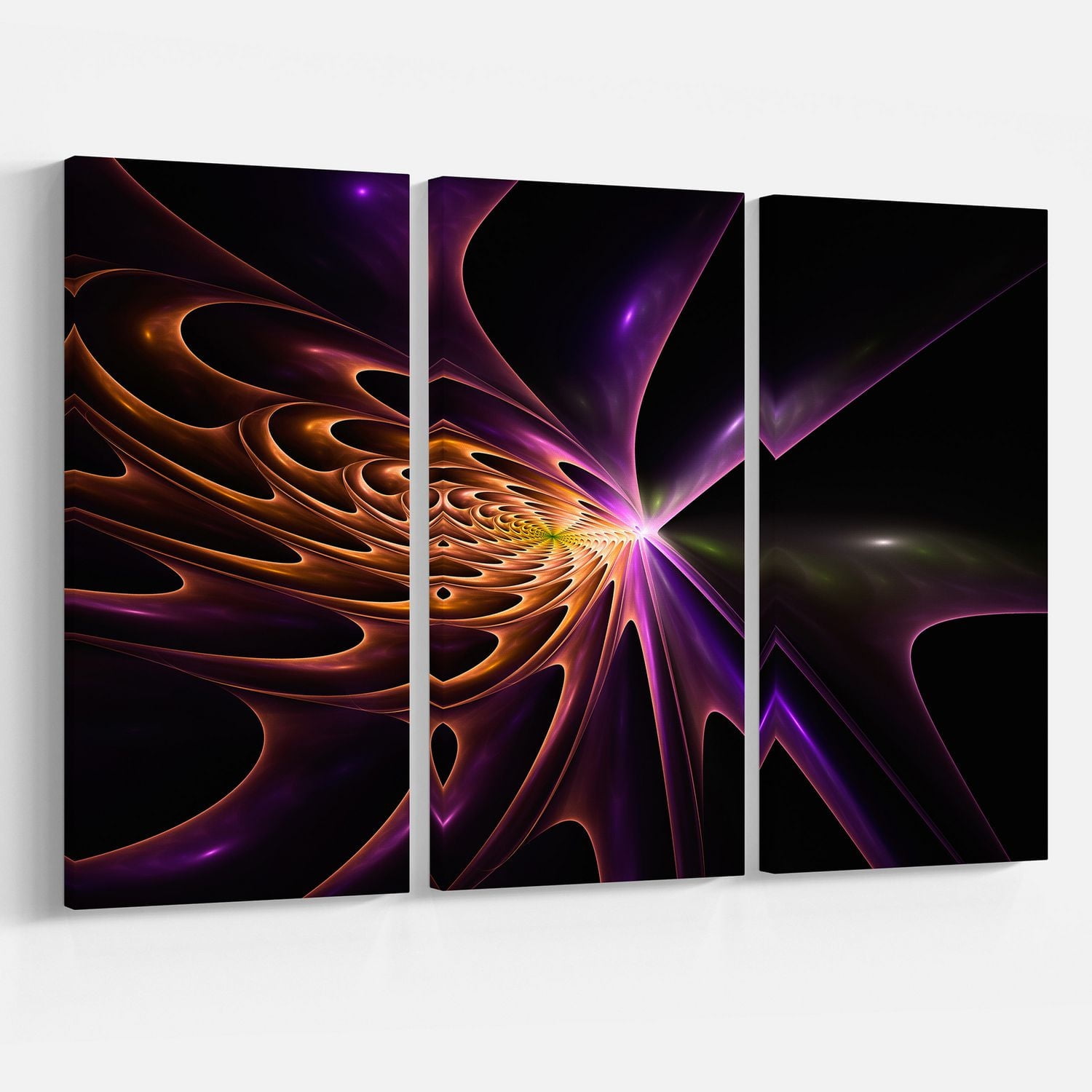 Click here for Designart Design Art Fractal 3d Colored Bulgy Circ... prices