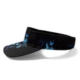 Chririnla Glowing Blue Butterfly Pattern Breathable Empty Top Visor ...