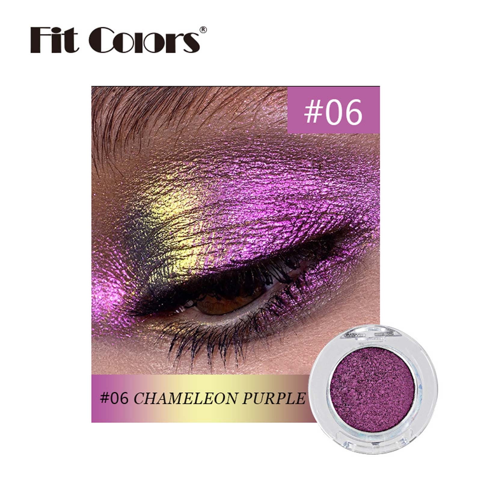 YiFudd Eyeshadow, Optical Color Changing Longan Shadow Powder, Metal ...