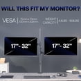 VIVO Extra Tall Dual 17" to 32" Monitor Sit-Stand Desk Mount - Walmart.com