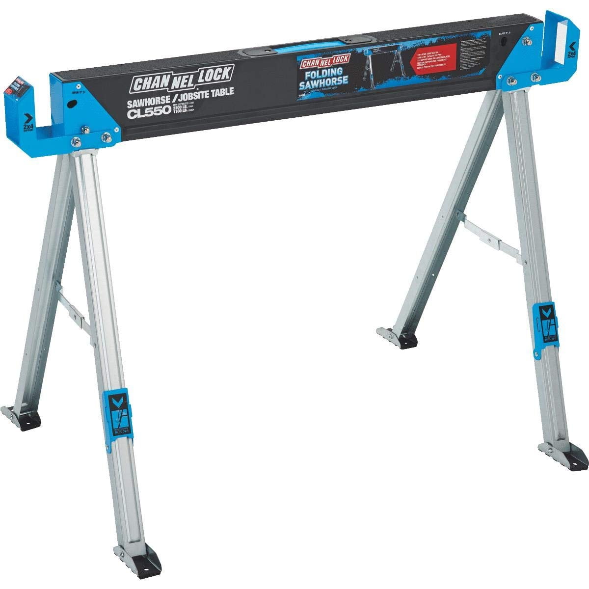 Channellock 46-1/2 In. L Steel Folding Sawhorse - Walmart.com