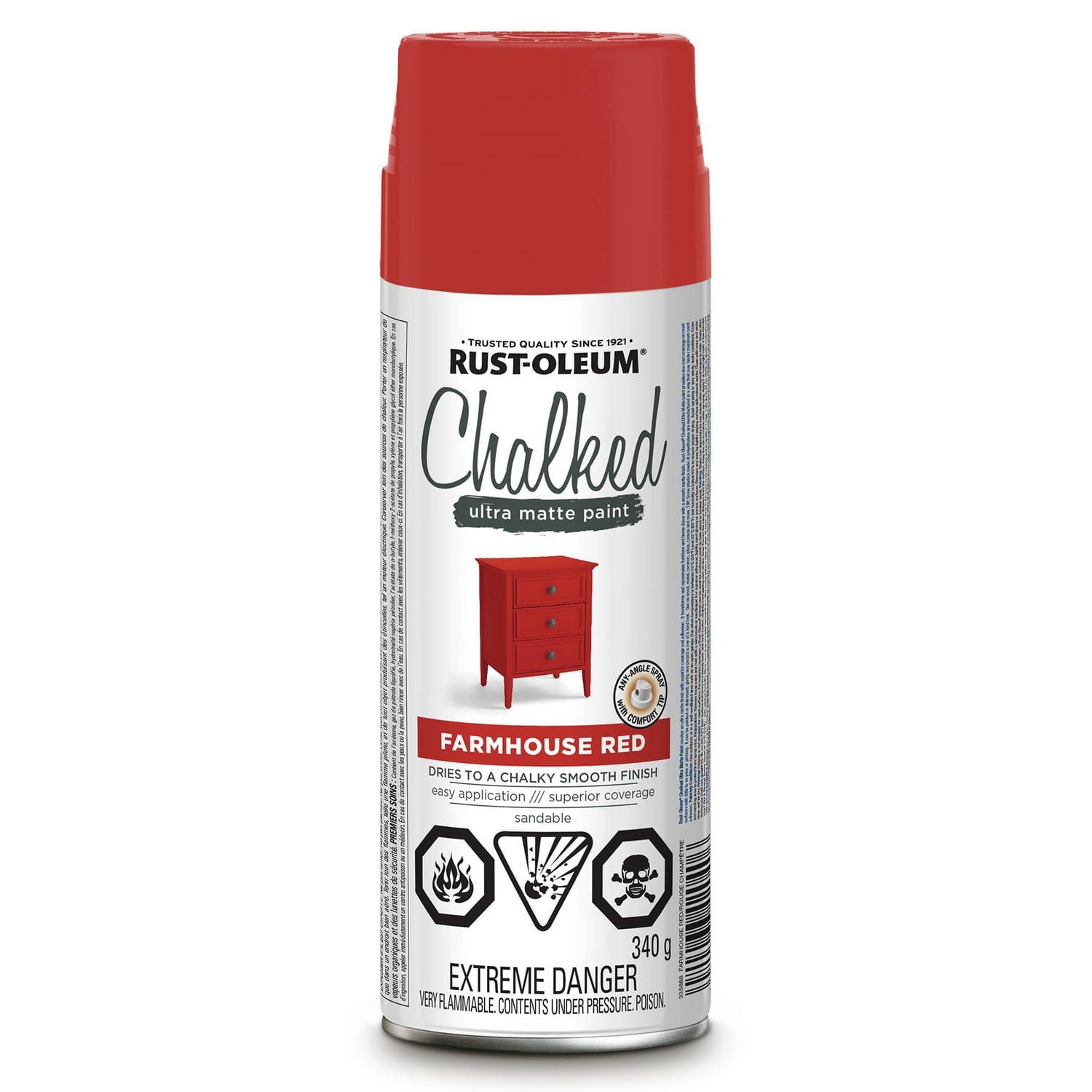 Click here for Rust-Oleum Chalked Farmhouse Red Aerosol 340g 340g prices