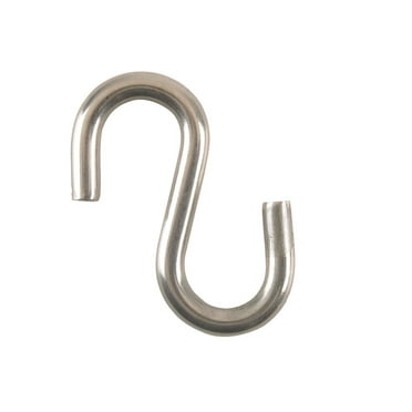 Hampton Small Zinc-Plated Silver Steel 4.875 in. L Rope Binding Hook ...