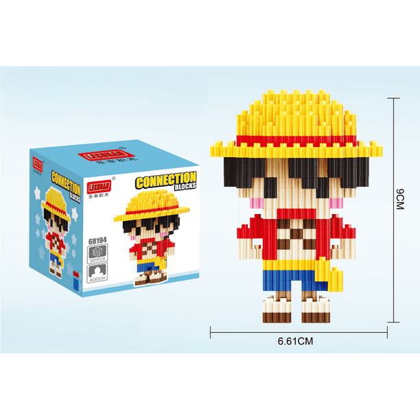 AFeng One Piece Naruta Buliding Blocks Monkey D Luffy Bricks Mini ...
