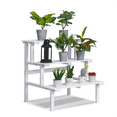 MoNiBloom Wood 3 Tiers Plant Stand, Flower Storage Rack, Display Shelf ...