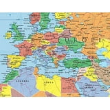 Swiftmaps 24x36 Large World Classic Premier 3D Travel Wall Map Poster ...