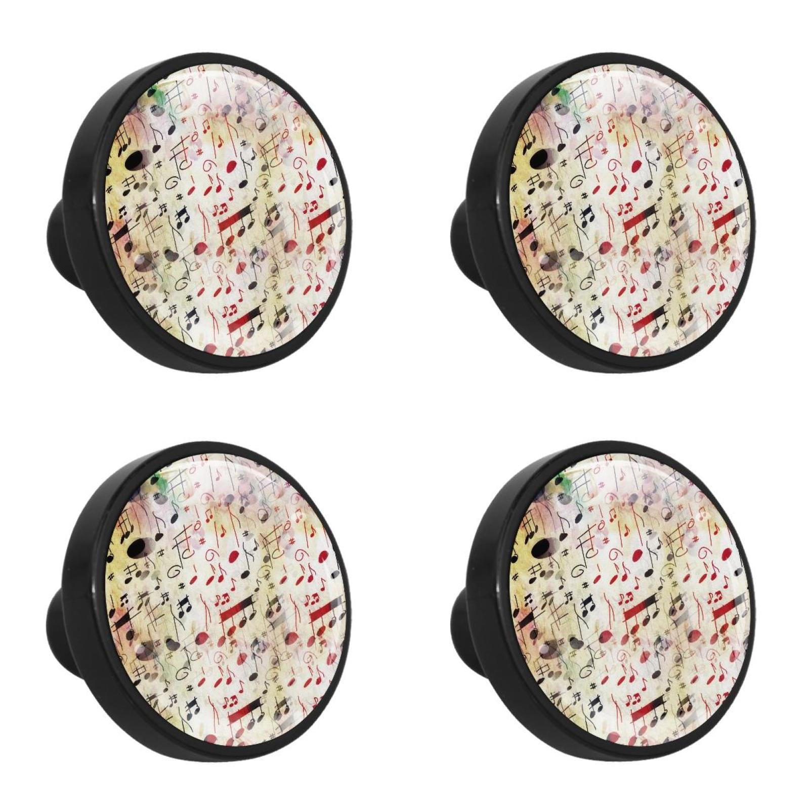 4 Pcs Music Note Knobs for Kitchen Cabinet Cupboard Dresser Bookcase ...