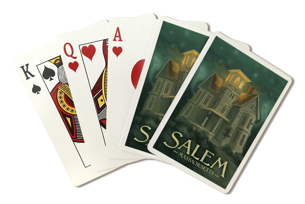 Salem, Massachusetts, Haunted House, Halloween Oil Painting, Lantern ...