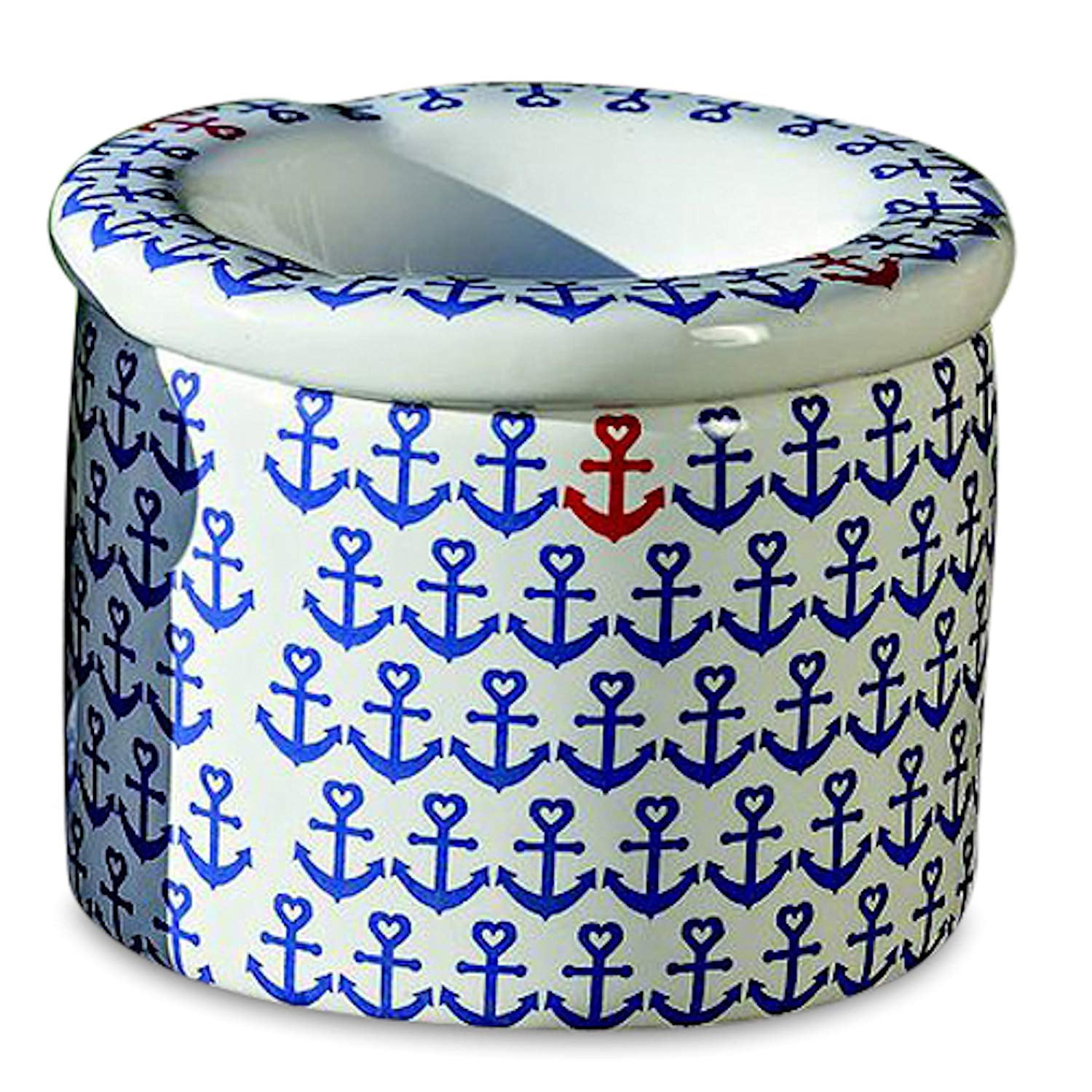 Ahoy Mate Outdoor Smokeless Ashtray, Nautical, Lift Off Lid, 2 Pieces ...