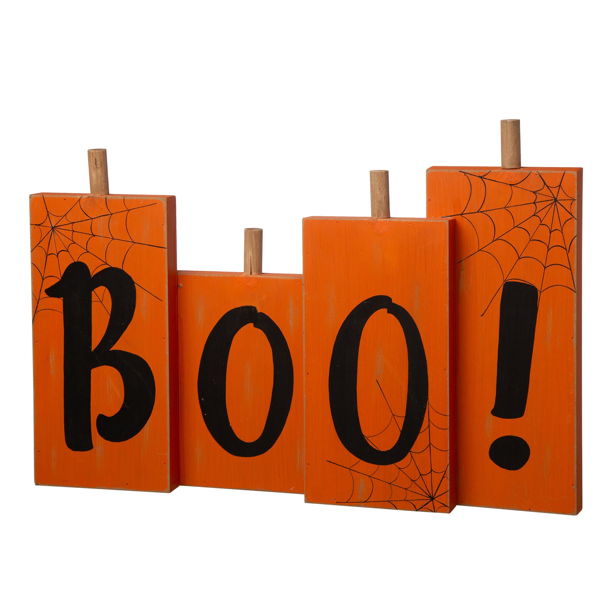 Glitzhome 20 * 13.5 Inches Halloween Wooden "Boo" Standing Decor ...